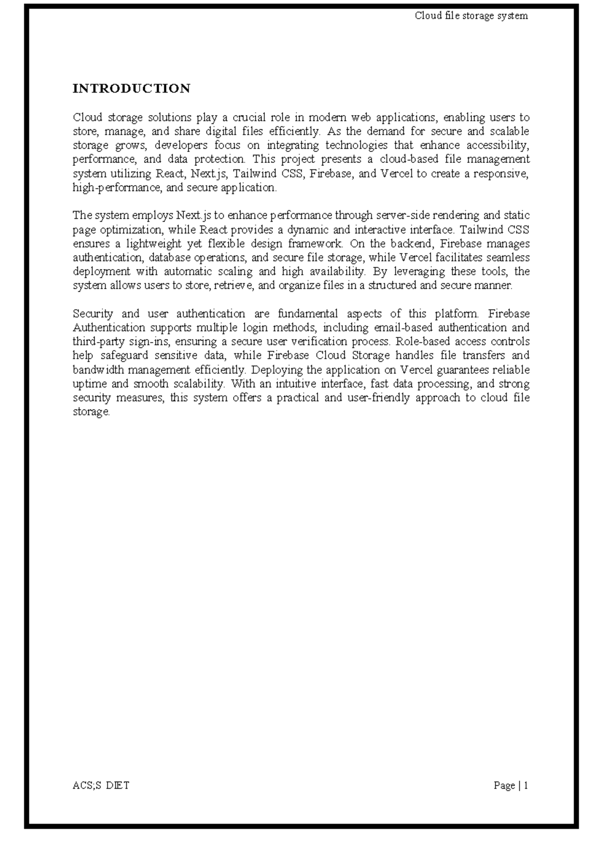 Cloud File Storage System: A Comprehensive Overview (CLC Project 4-9 ...