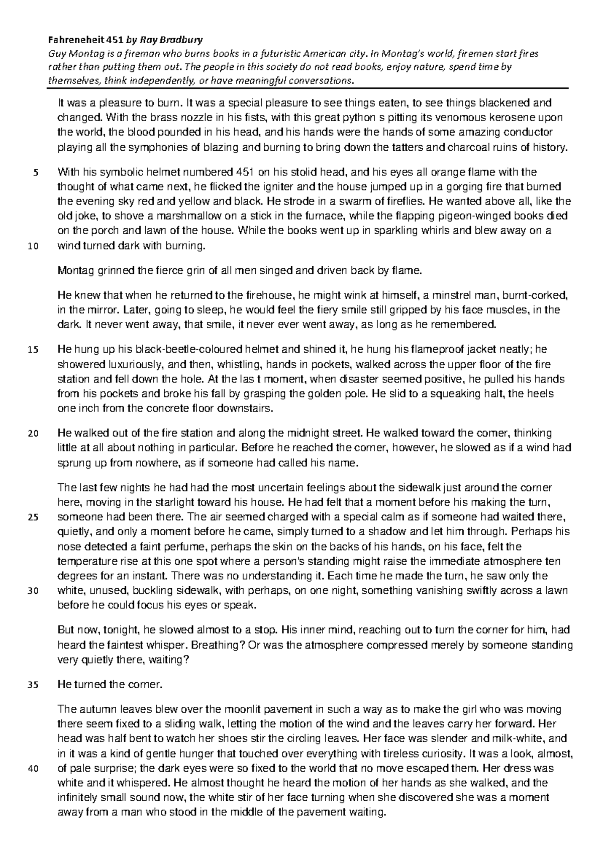 English Language Paper (Code: ENG101) - Analysis of Literary Excerpts - Studocu