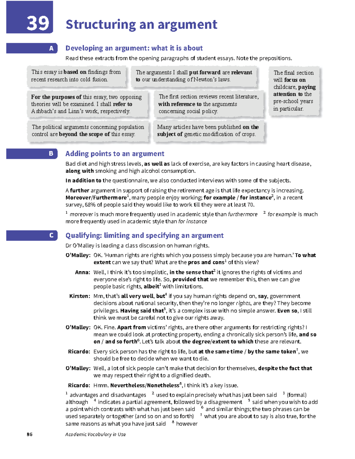 Writing (GĐ 3) Argument Structure and Evidence Worksheet - Studocu
