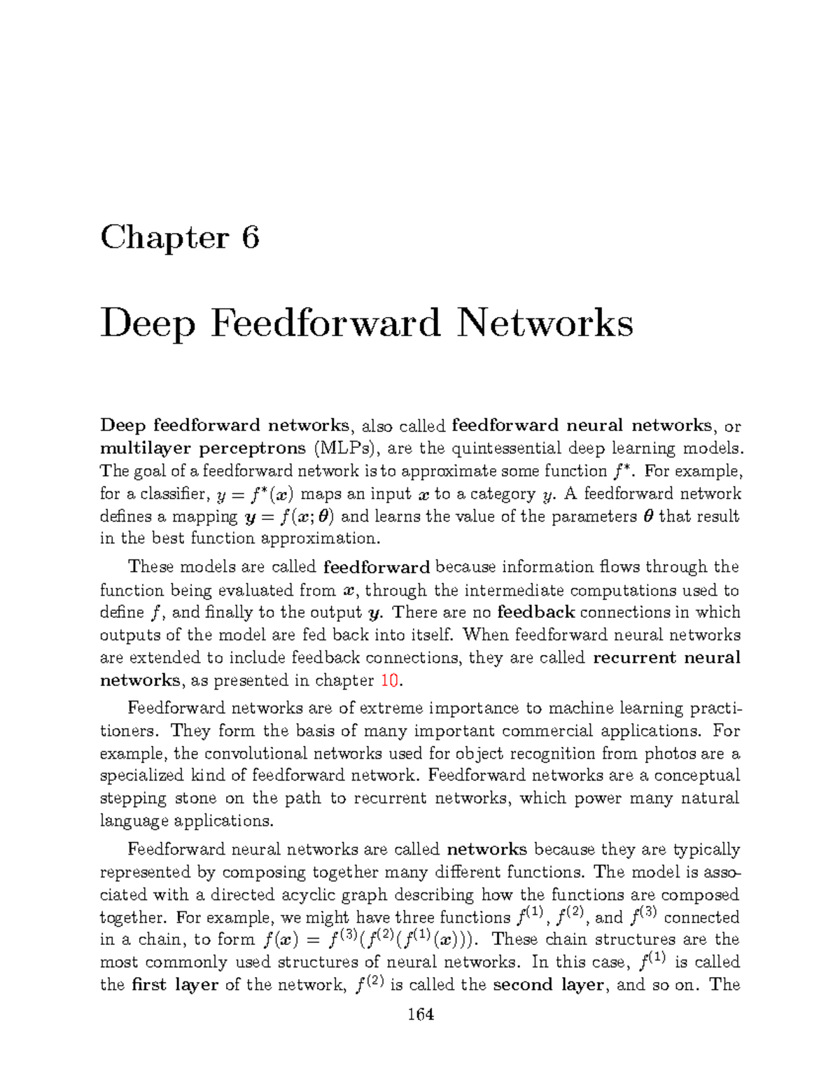 Chapter 6 - Deep Feedforward Networks: Understanding MLPs and Their Applications - Studocu