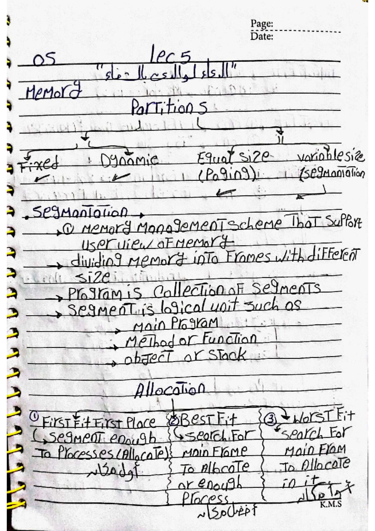Os 05 Lec 5: Memory Management Schemes & Allocation Techniques - Studocu