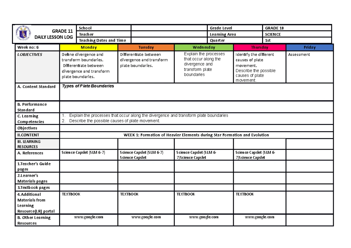 Science 10 Q2 Module 1: Understanding the Colors of the Rainbow - Studocu