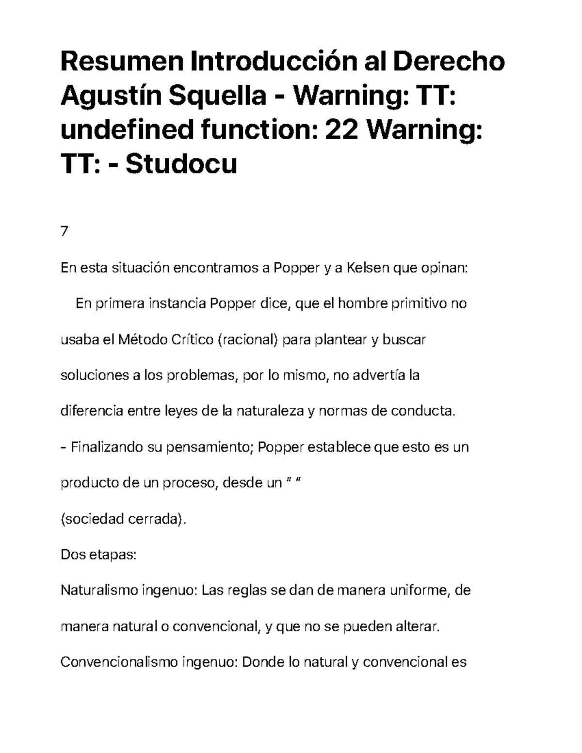 Resumen Introducción al Derecho Agustín Squella - Warning- TT- undefined function- 22 Warning ...