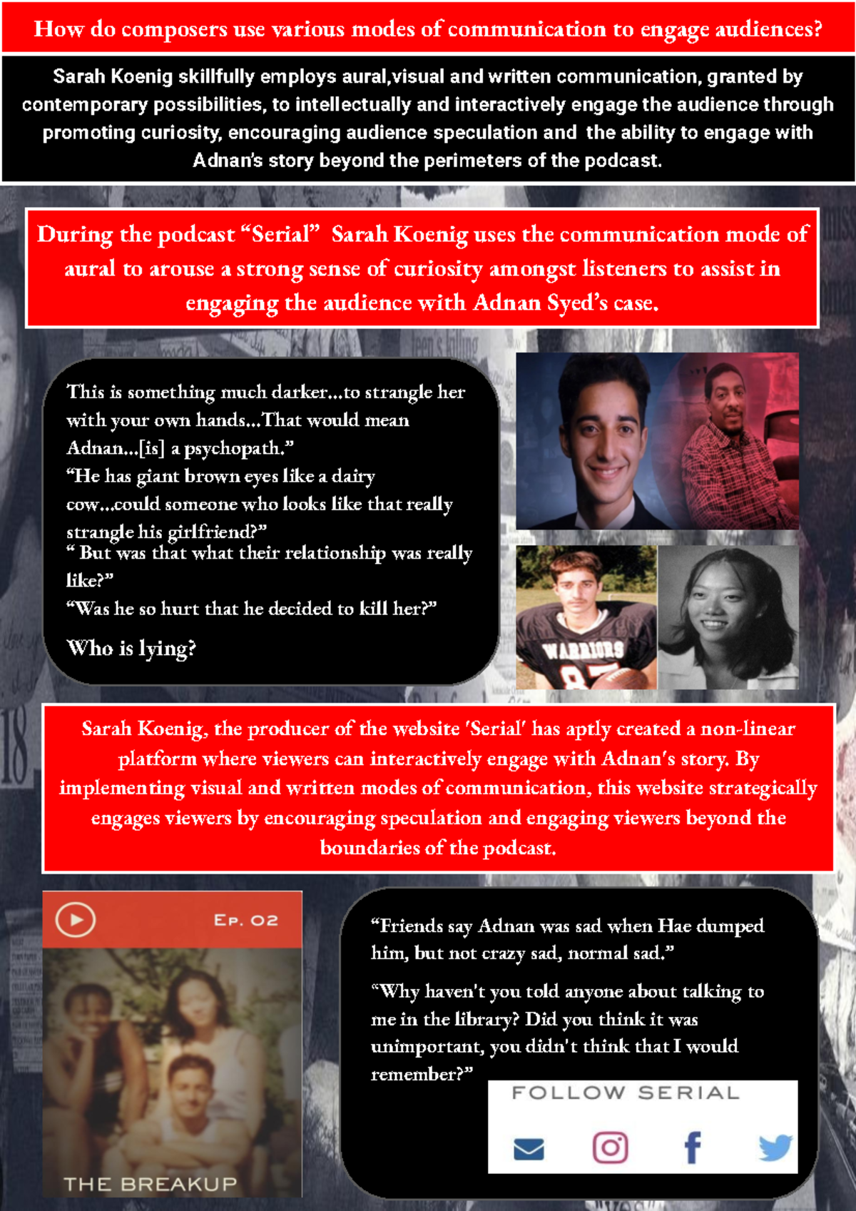 English Assessment 2-2: Analyzing Communication in "Serial" Podcast ...