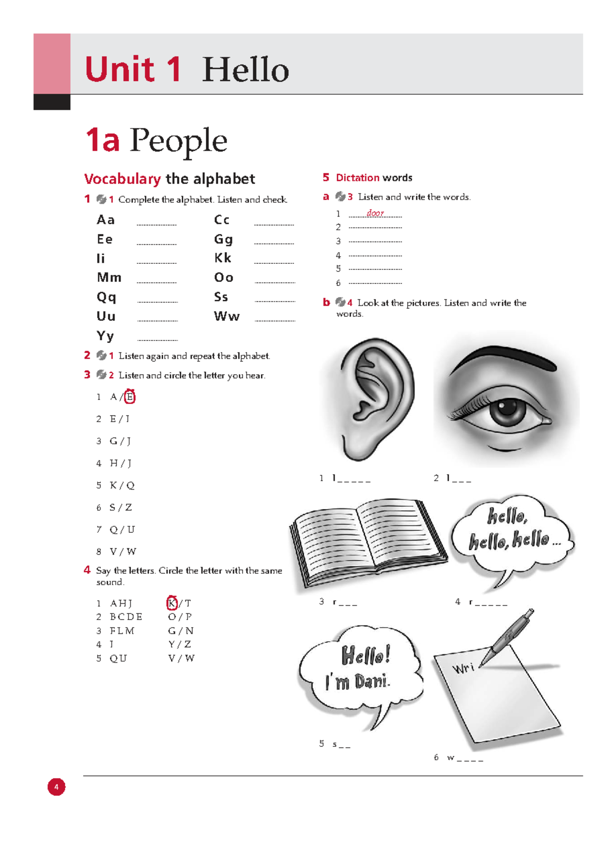 Life 2E Beginner Unit 1 WB: Vocabulary, Grammar, and Listening ...