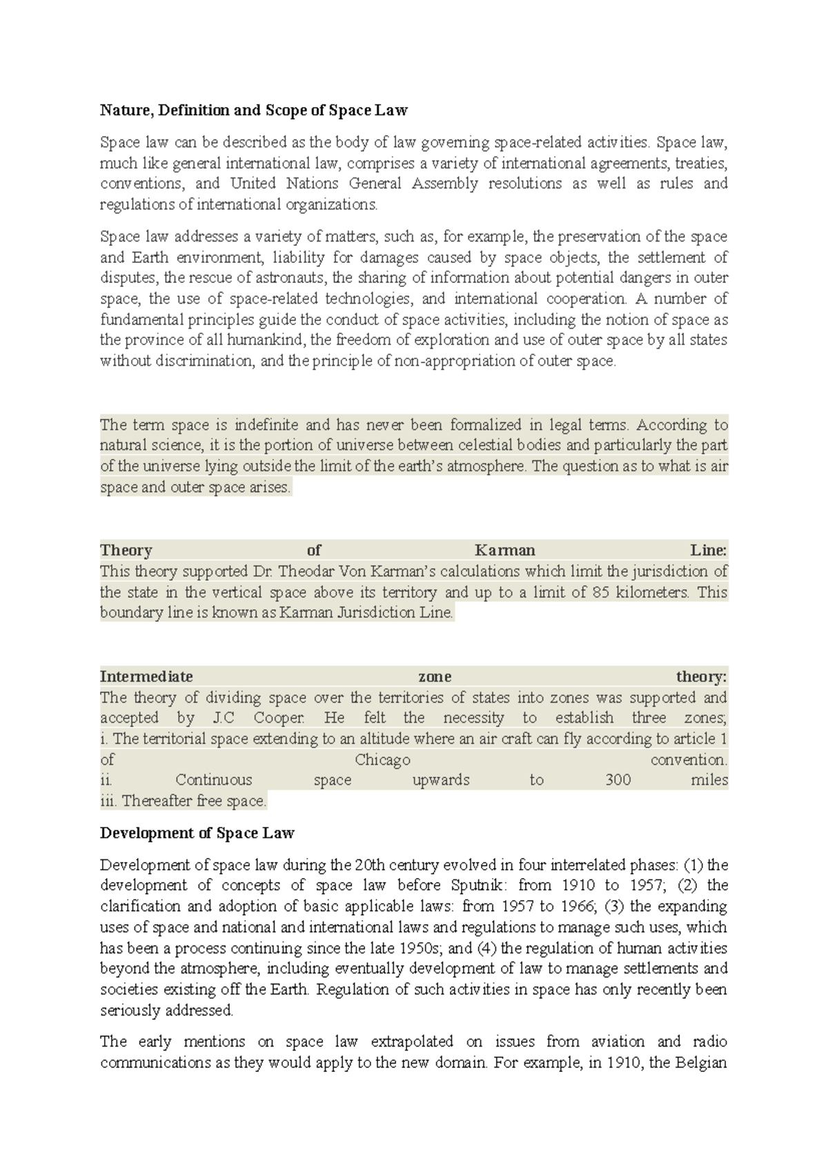 Space Law: Nature, Development & Key Principles in International ...