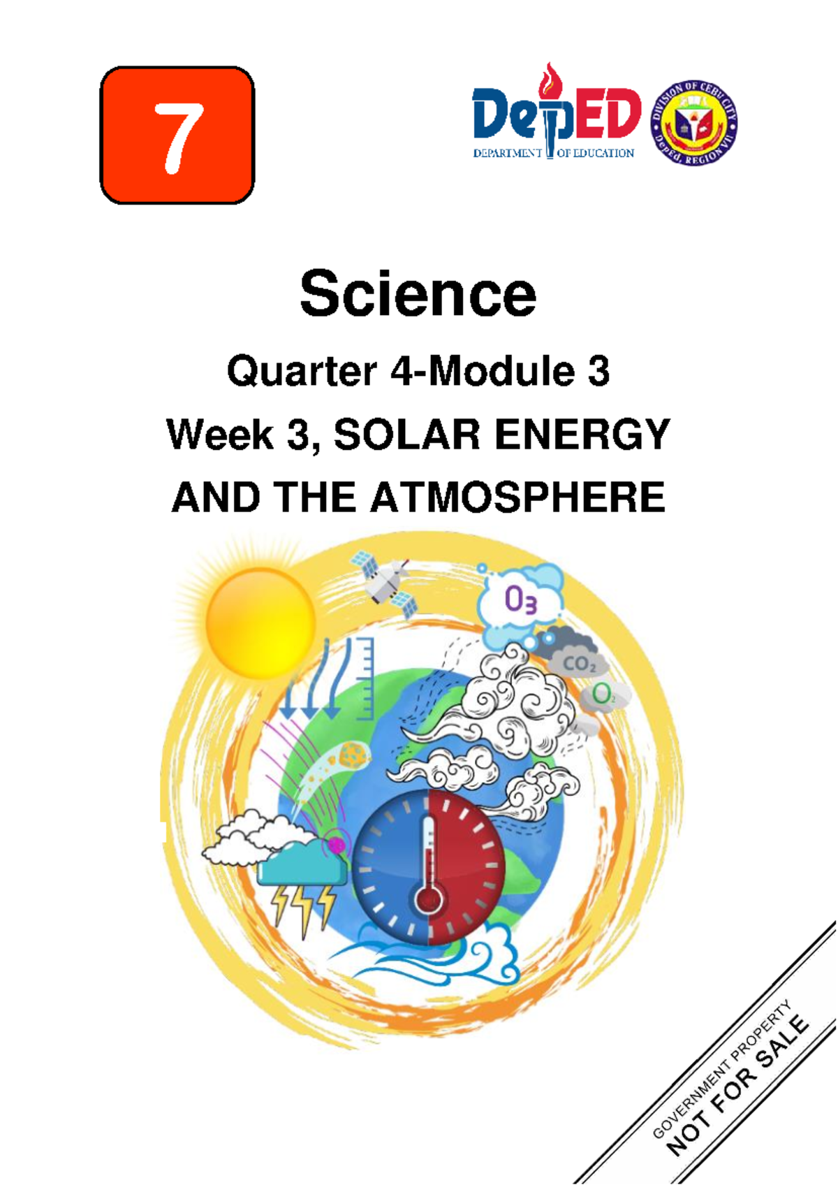Grade 7 Science Q4 Module 3: Solar Energy & Atmosphere Insights - Studocu