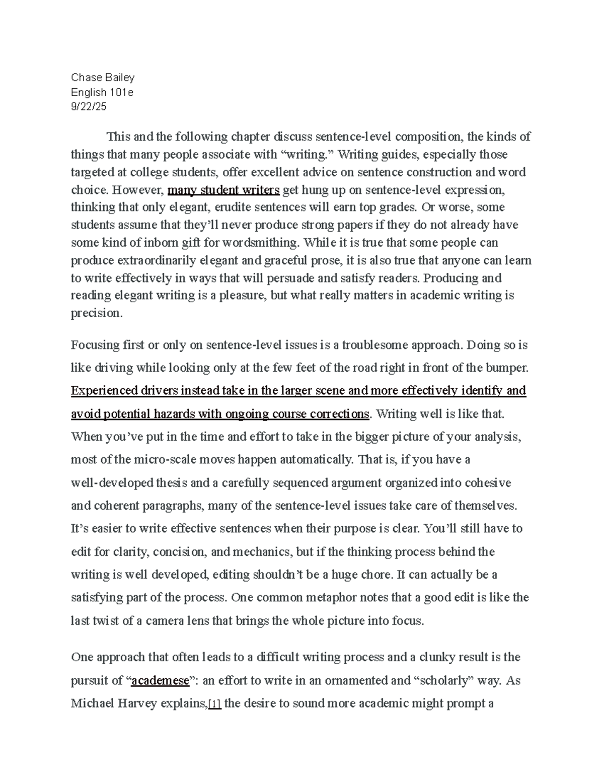 Revising for Clarity and Concision in English 101e Writing - Studocu