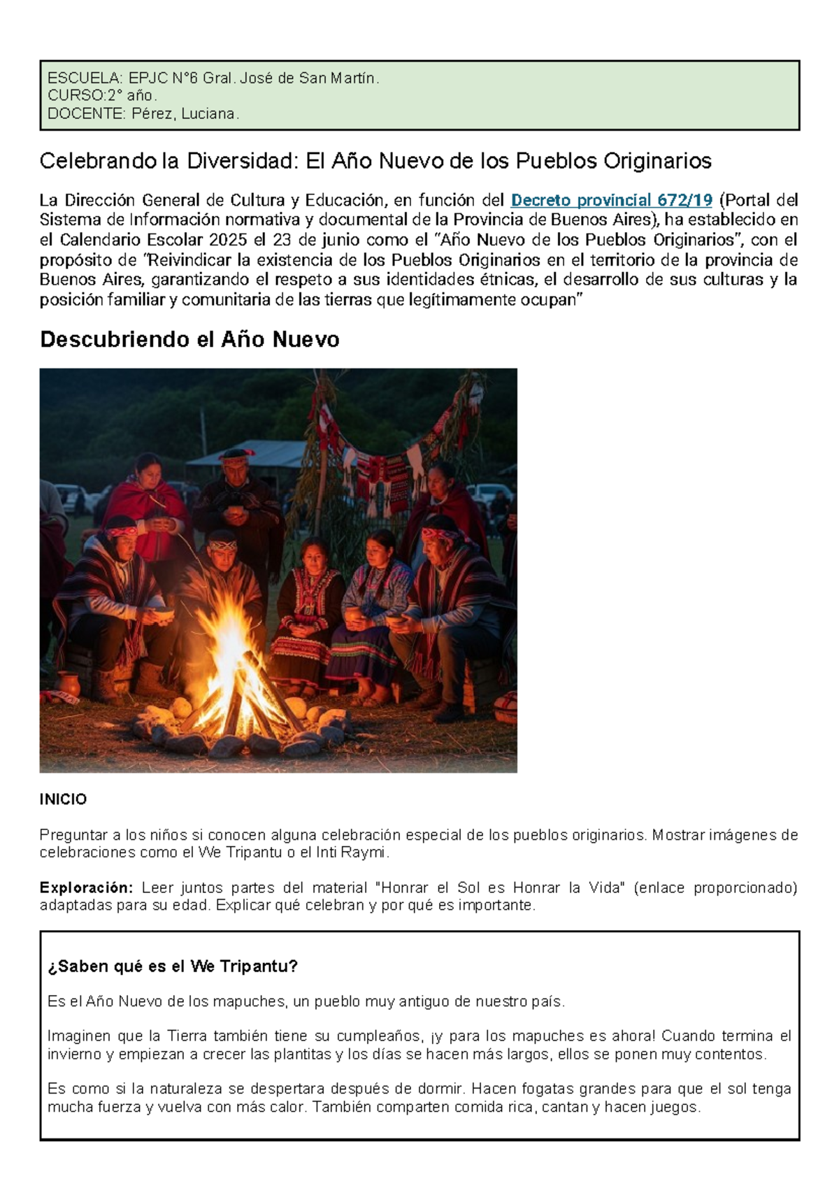 Celebrando la Diversidad: Año Nuevo de los Pueblos Originarios - Studocu