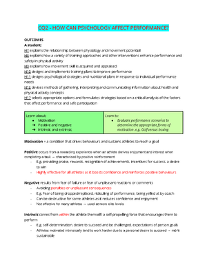 Stage 6 PDHPE Syllabus Overview and Key Learning Outcomes - Studocu