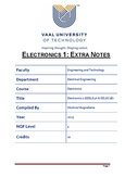 VUT - Electrical engineering 1 - Studocu