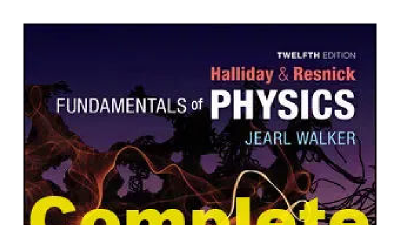 Chapter 9 Solutions - Fundamentals of Physics (Resnick, Halliday ...