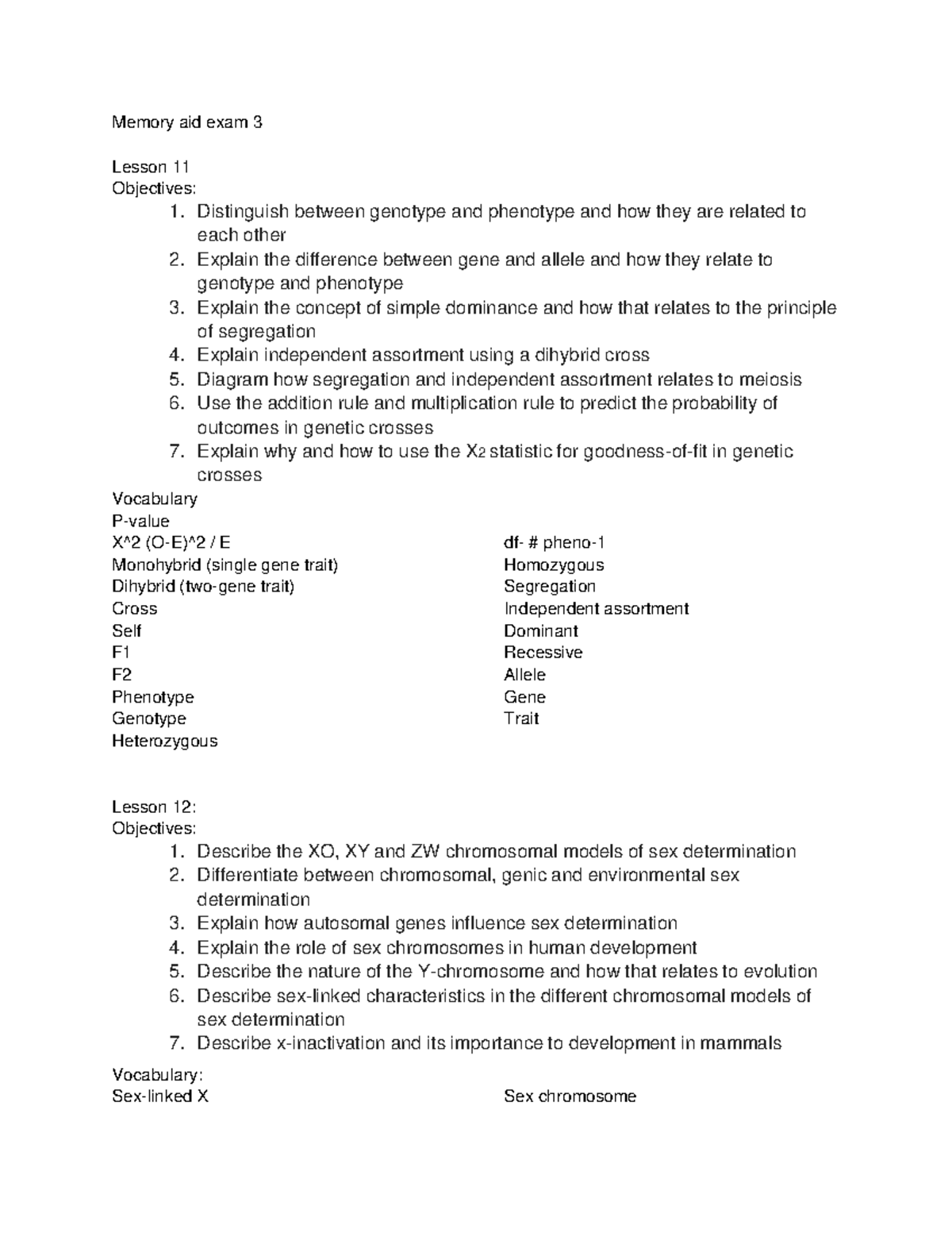 Genetics Study Guide: Comprehensive Notes on Key Concepts and ...