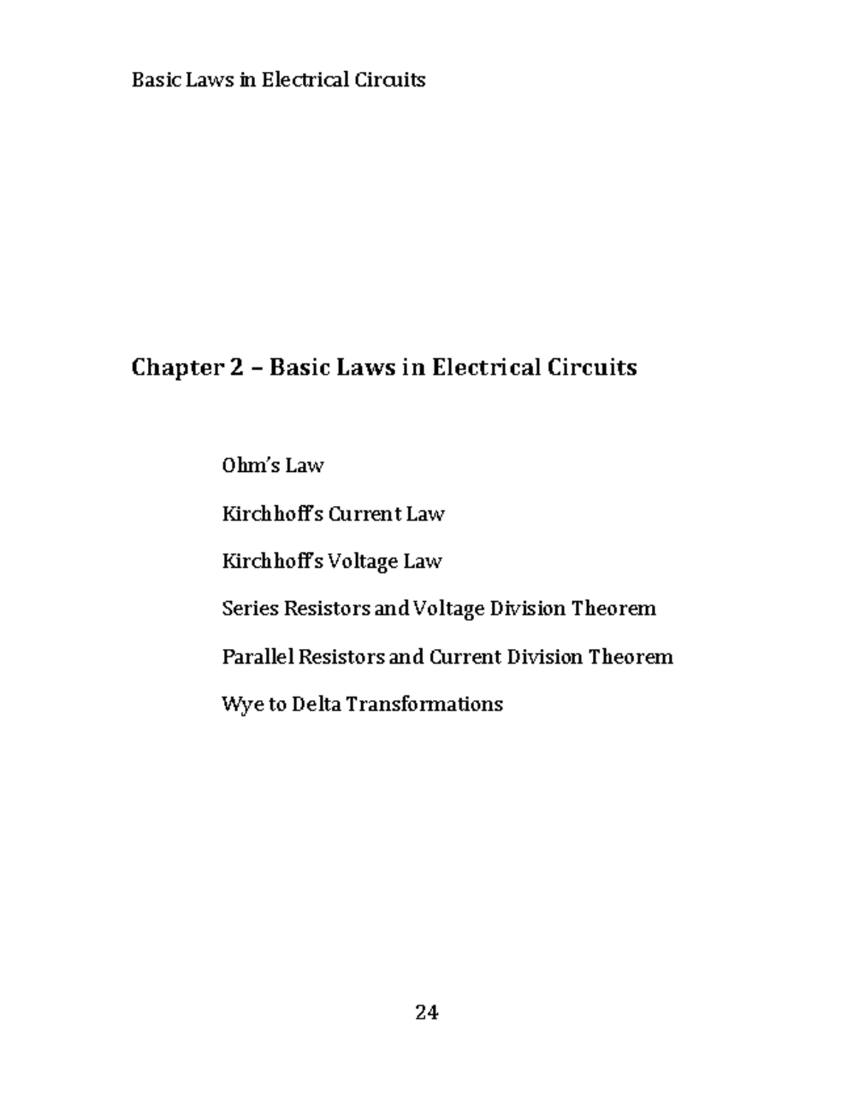 Ohm's Law and Basic Circuit Principles - Chapter 2 Overview - Studocu