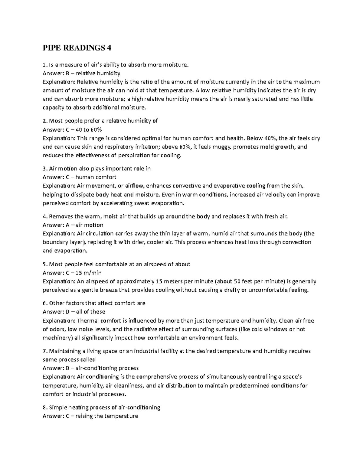 PIPE 4: Understanding Relative Humidity and Air Motion - Studocu
