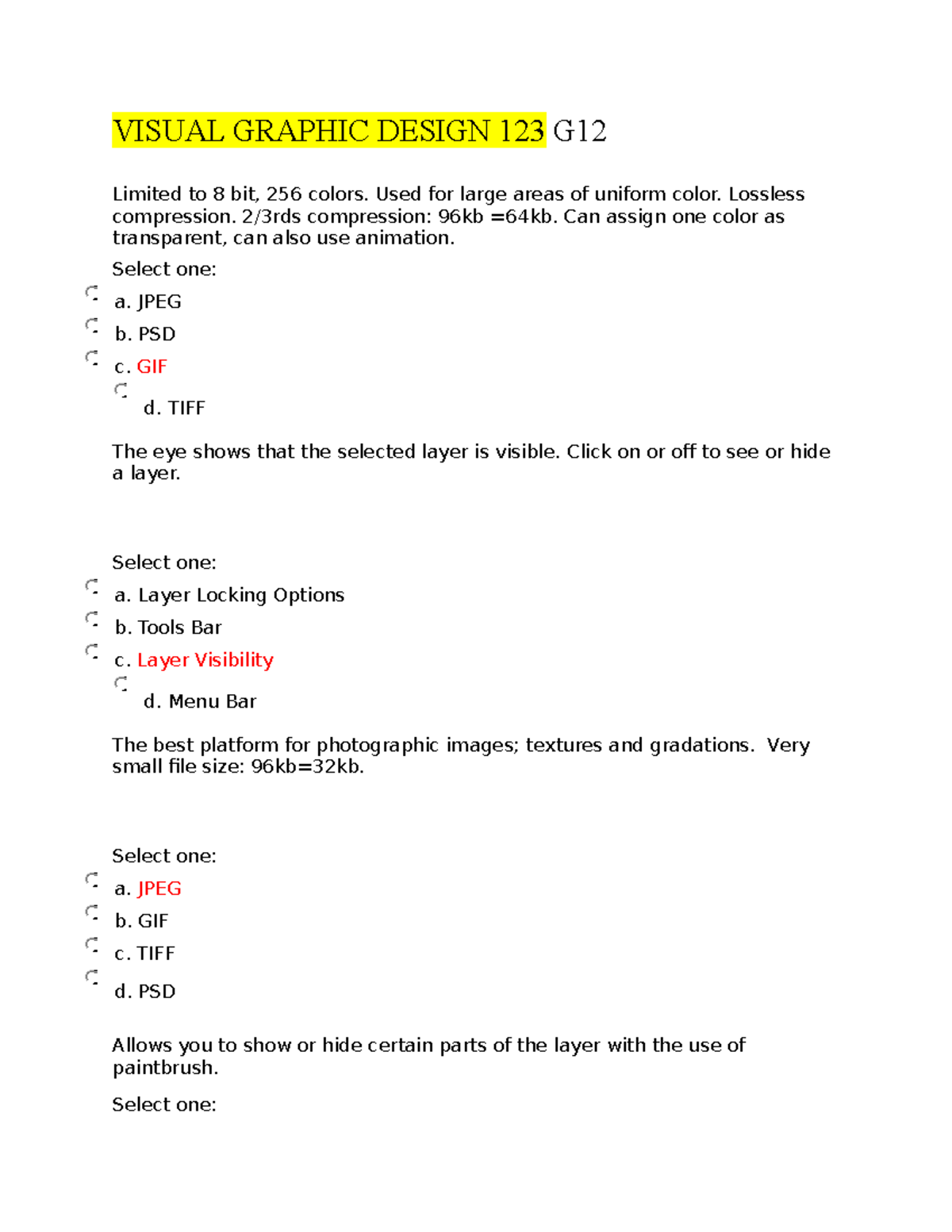 Visual Graphic Design 123 G12 WW 1&2 - VISUAL GRAPHIC DESIGN 123 G ...