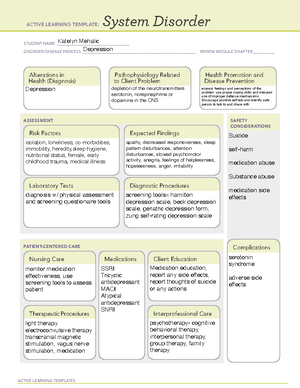 System Disorder Bipolar - ACTIVE LEARNING TEMPLATES THERAPEUTIC ...