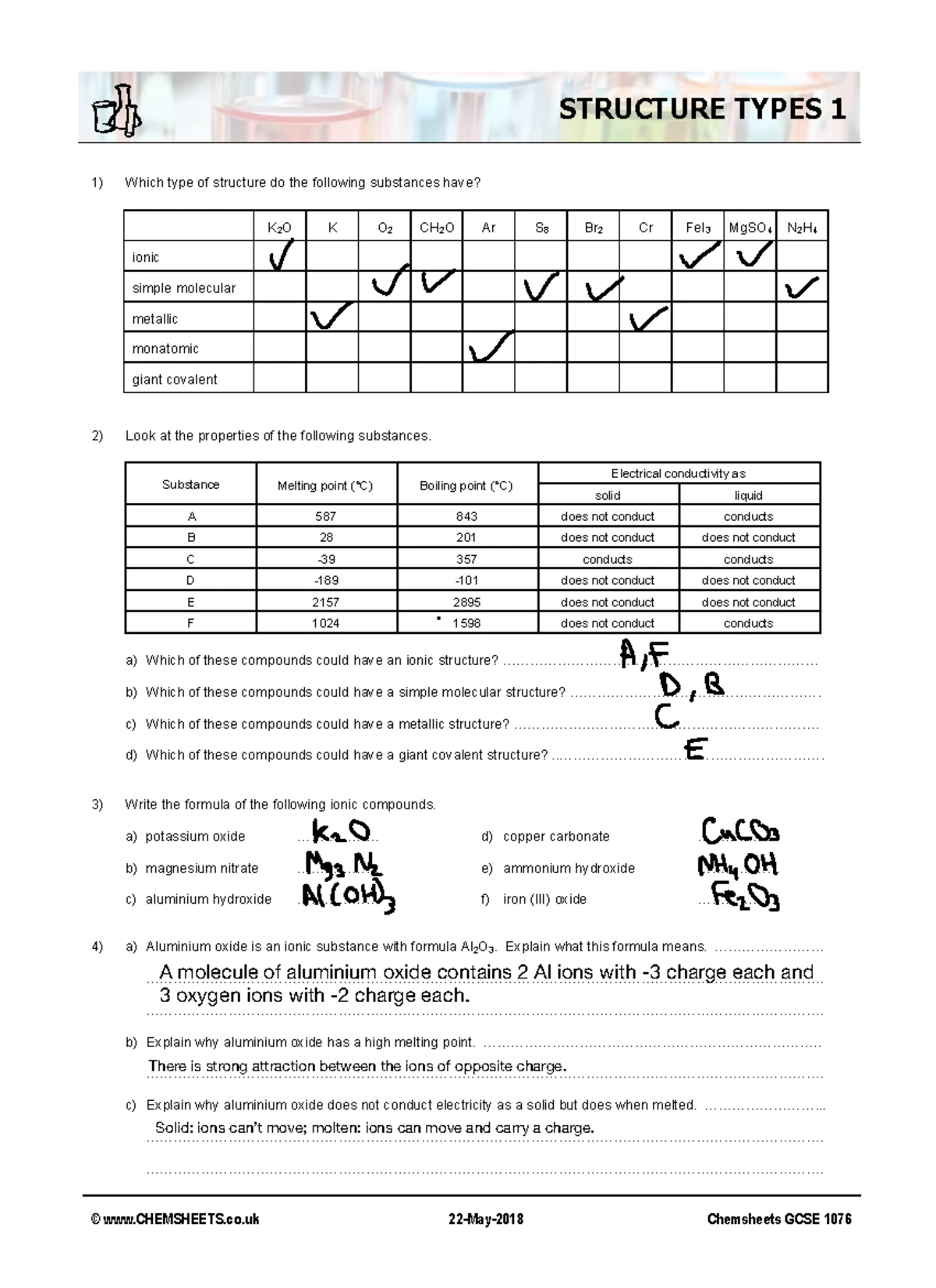 AQA Chemistry GCSE Required Practical 3: Electrolysis QP Past Exam ...