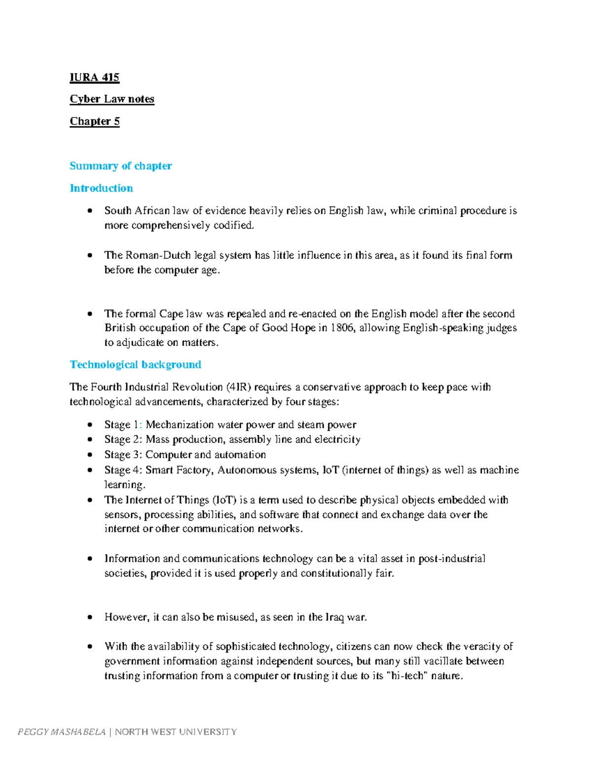 NWU Law Faculty House Style Referencing Guidelines (Dec 2018) - Studocu
