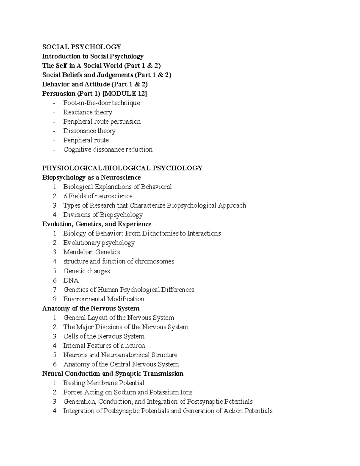 PSYCHOLOGY P1 Exam Review: Social Psychology & Biopsychology Insights ...