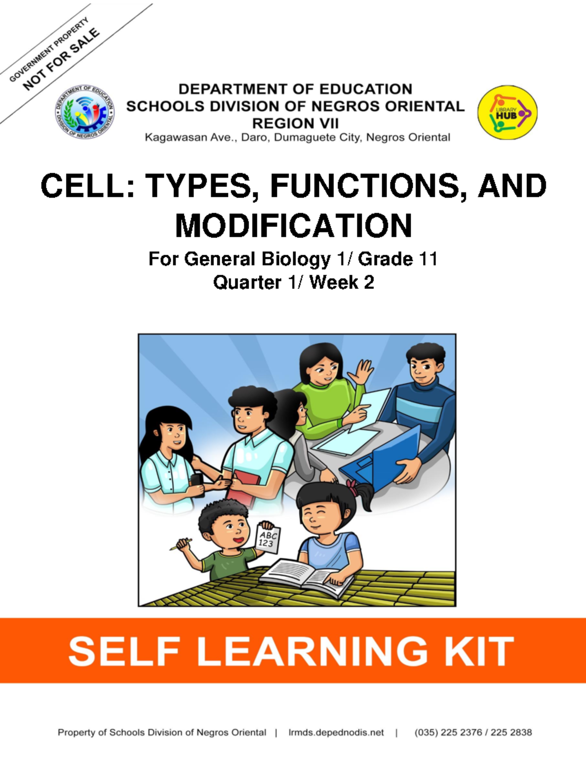 General-Biology-1-Q1-Week-2 Final - CELL: TYPES, FUNCTIONS, AND MODIFICATION For General Biology ...