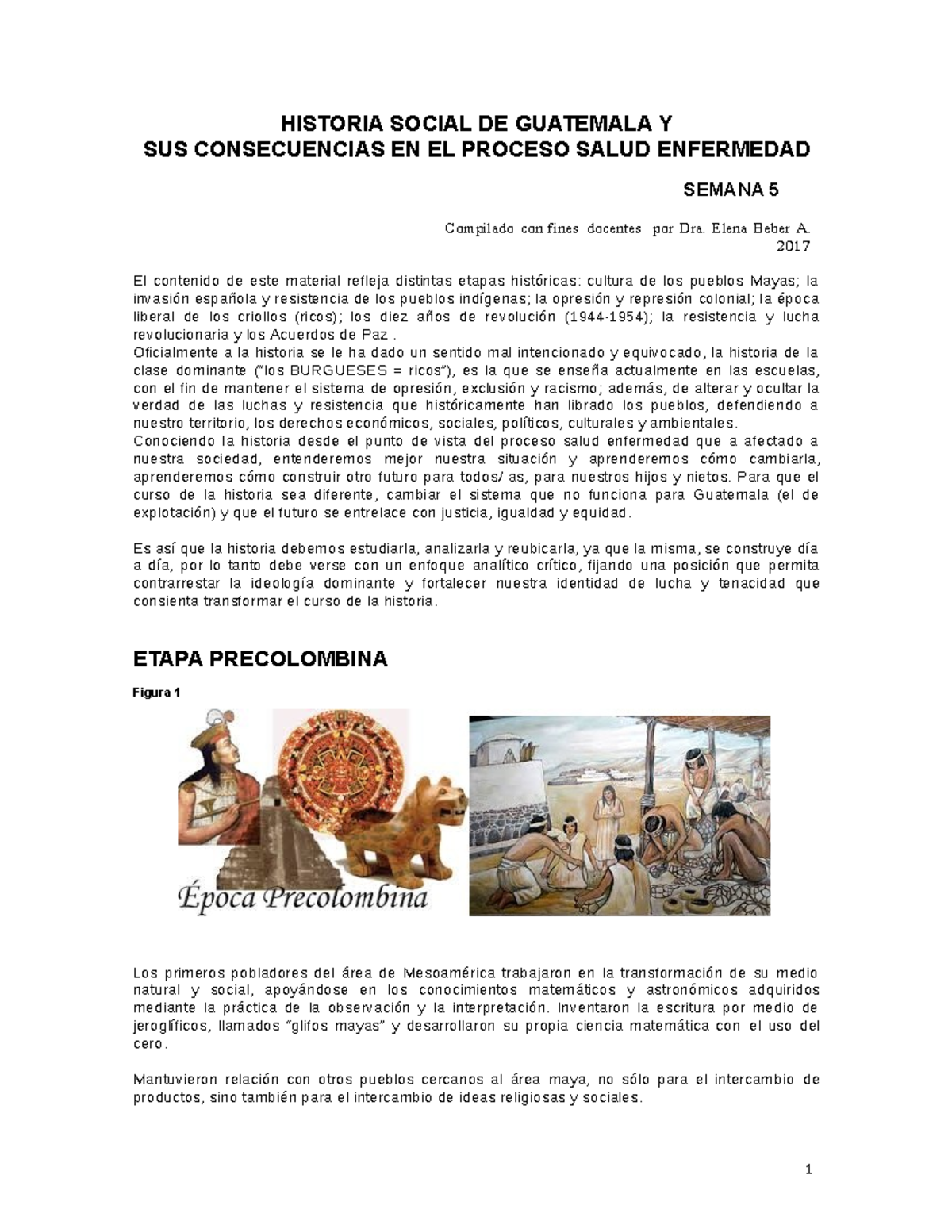 Historia Social de Guatemala: Salud y Consecuencias Históricas - Studocu