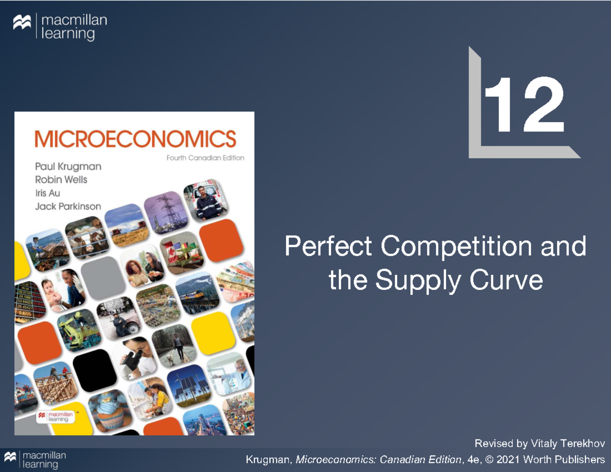 Microeconomics: Perfect Competition & Supply Curve Analysis (12) - Studocu