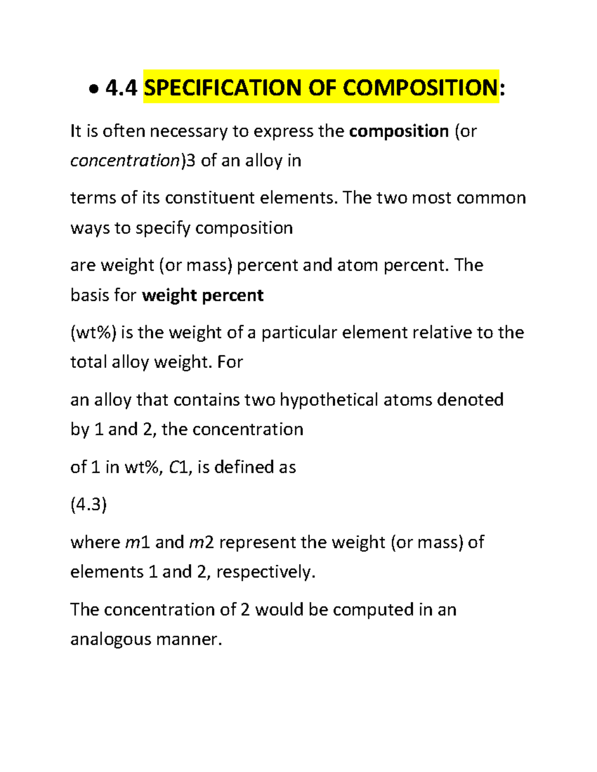 What Is Alloy Composition