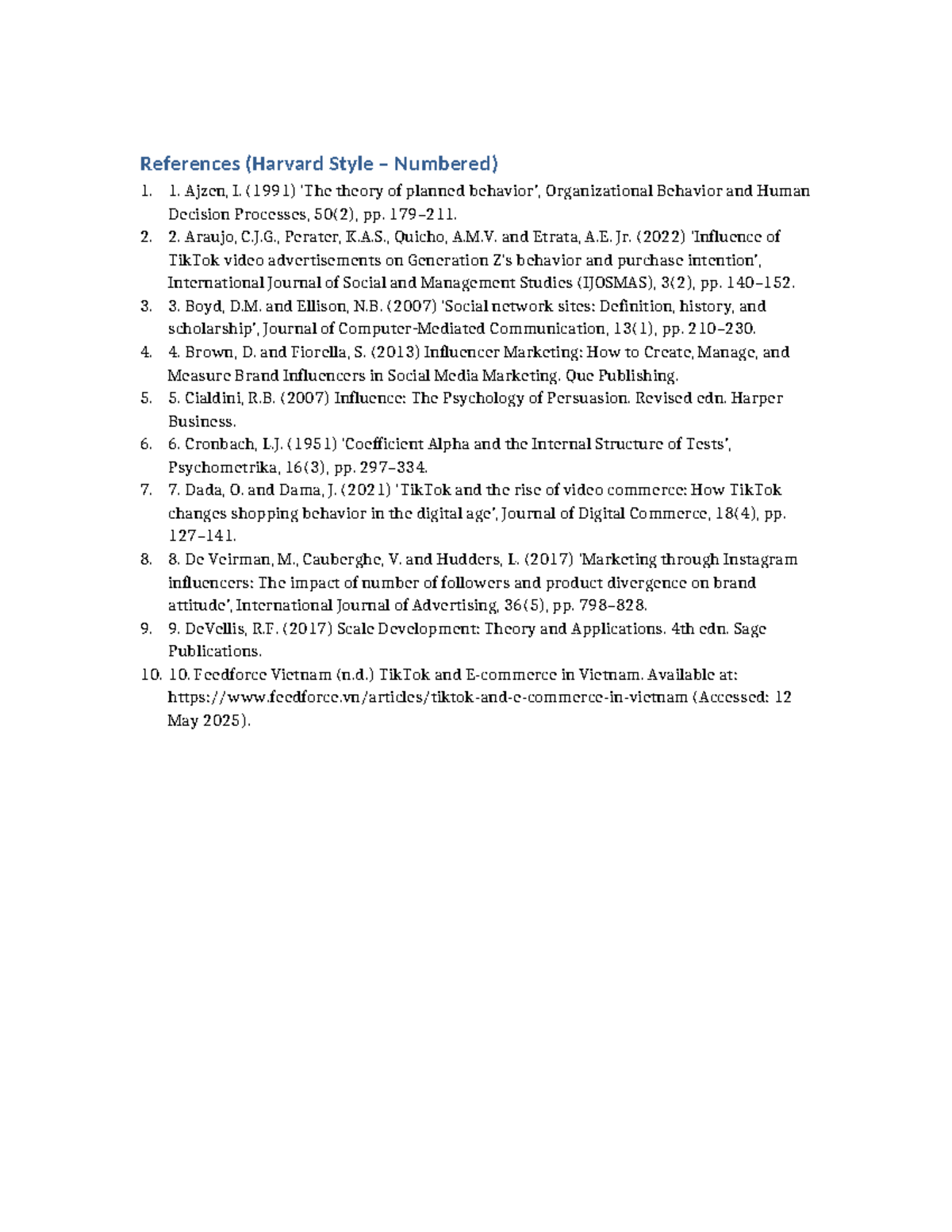 Harvard References List for Marketing Studies - Studocu