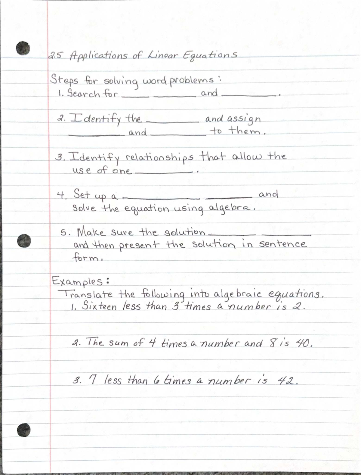 Final Exam Study Guide: Applications of Linear Equations - Studocu