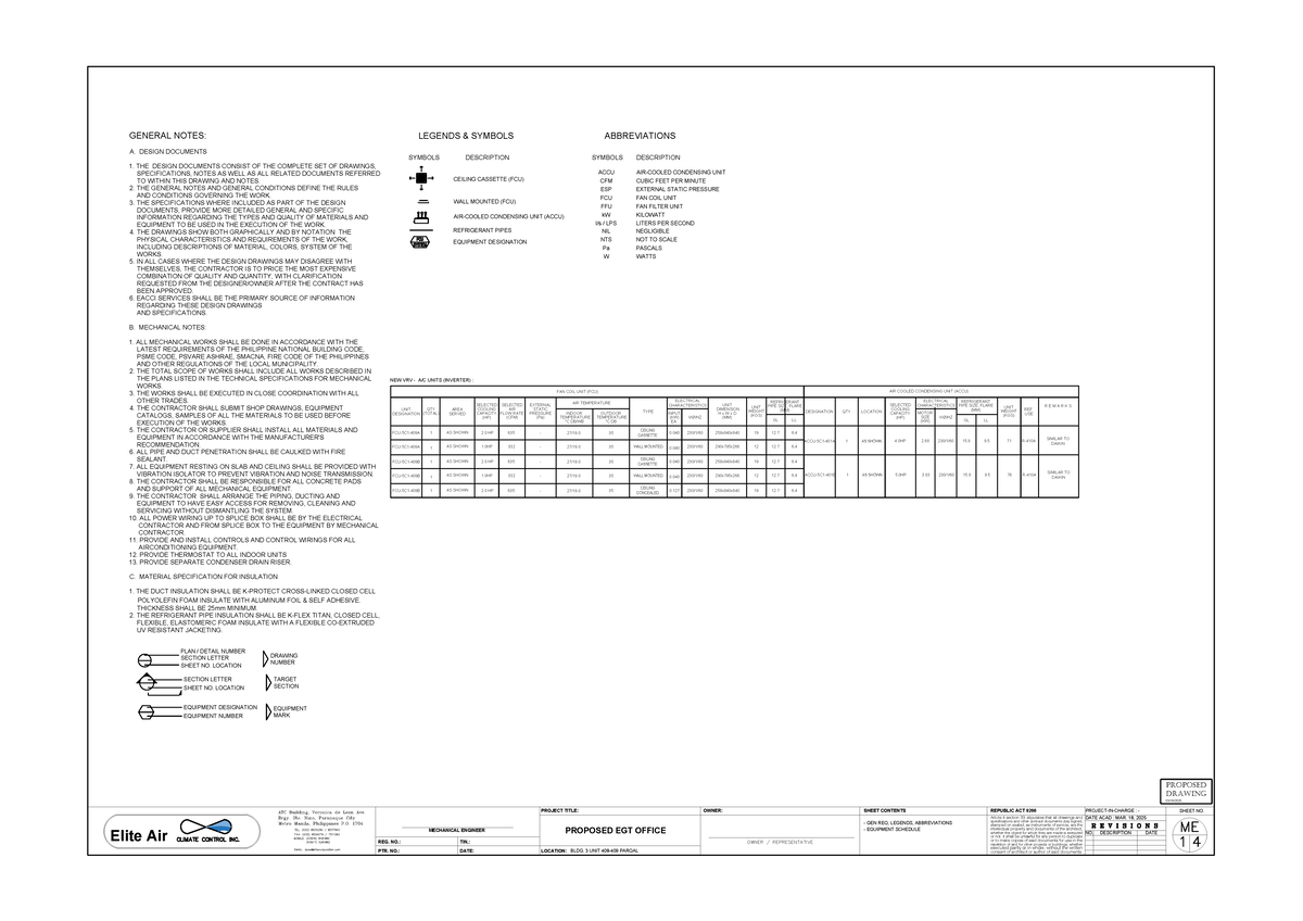 Proposed EGT Office AC Layout Design - Revision 1 Documents - Studocu