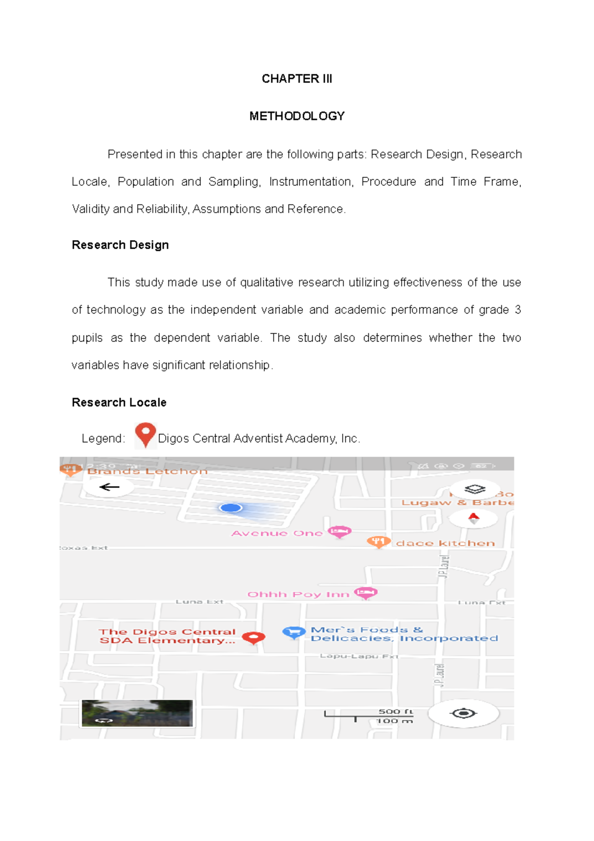 Chapter-III - Practical Research 1) - CHAPTER III METHODOLOGY Presented ...