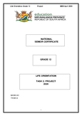[Solved] Term 2 Life Orientation Task Project for Grade 12 year 2025 ...