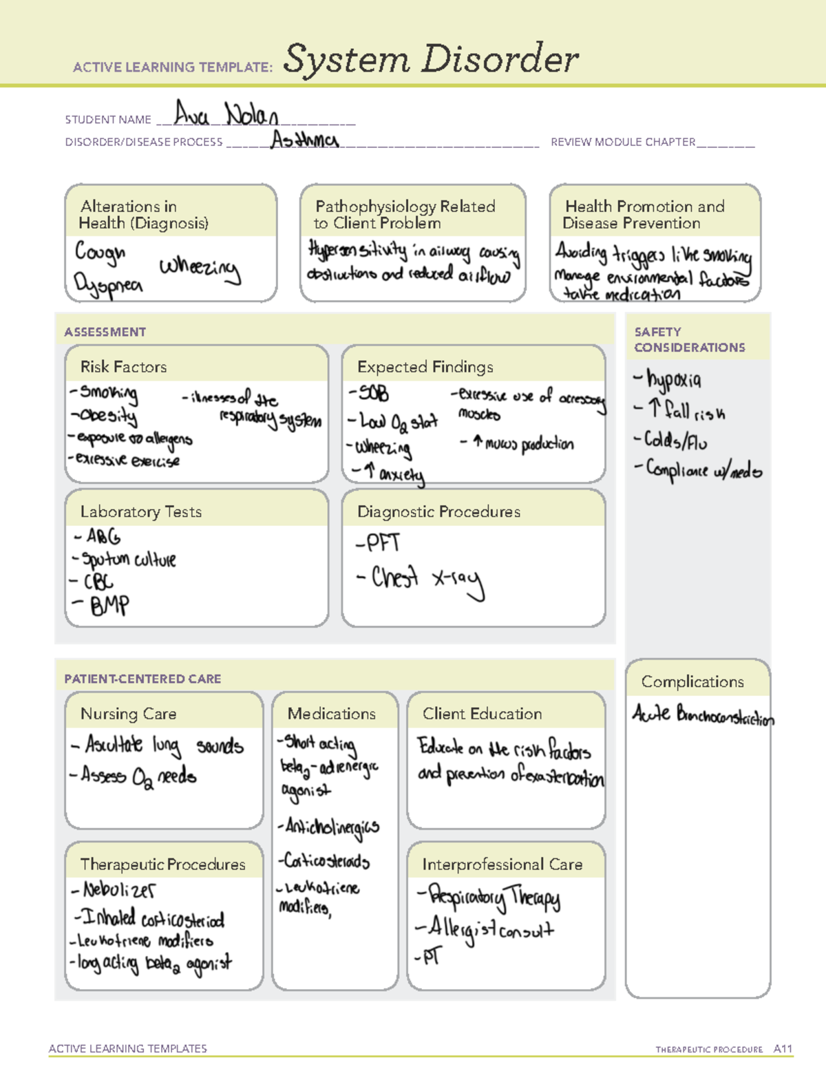 Active Learning Template System Disorder - ACTIVE LEARNING TEMPLATES ...