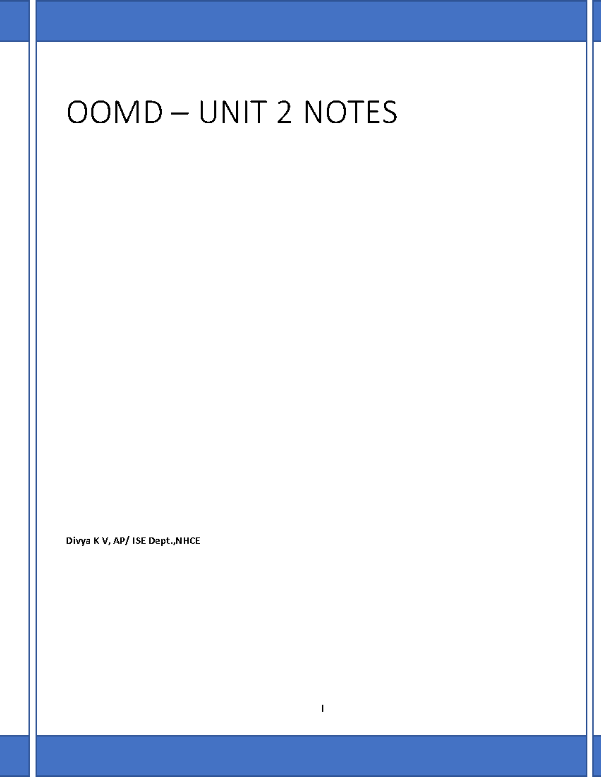OOMD 2: Detailed State Modeling Notes and Concepts - Studocu