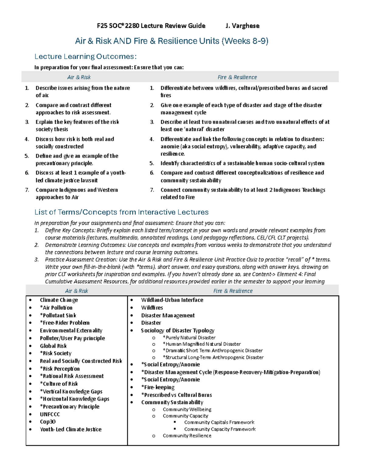 F25 SOC 2280 Final Exam Review: Air Risk & Fire Resilience Insights ...