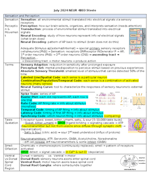 MC Extra-NEUR 2001 Principles IN Neuroscience-THE Different Types OF ...