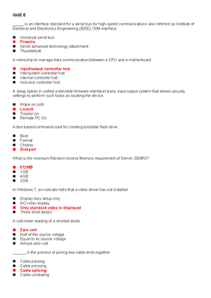 Oral-Interview-CSS-NCII-Reviewer - CSS NC II ASSESSMENT ORAL QUESTIONS COC1. INSTALL AND ...