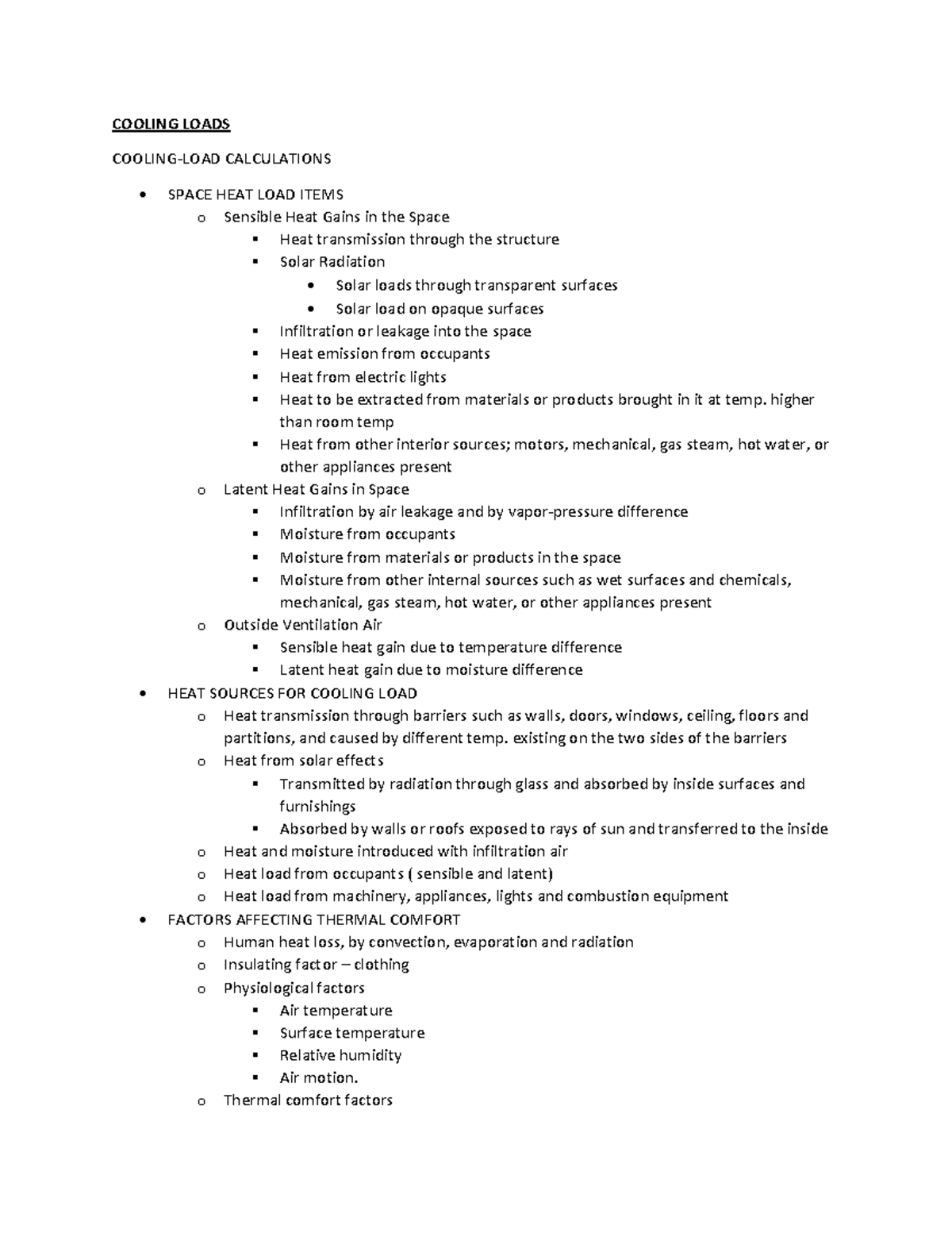 Cooling Loads & Calculations: Factors, Sources, and Design Conditions ...