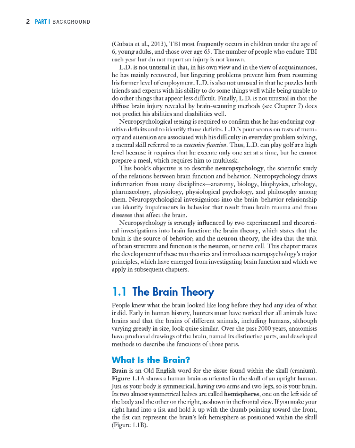 Fundamentals of human neuropsychology: Chapter 1 overview and insights ...