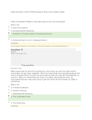 PSYC 1504 Unit 4 Written Assignment: Reassessing Repressed Memories - Studocu