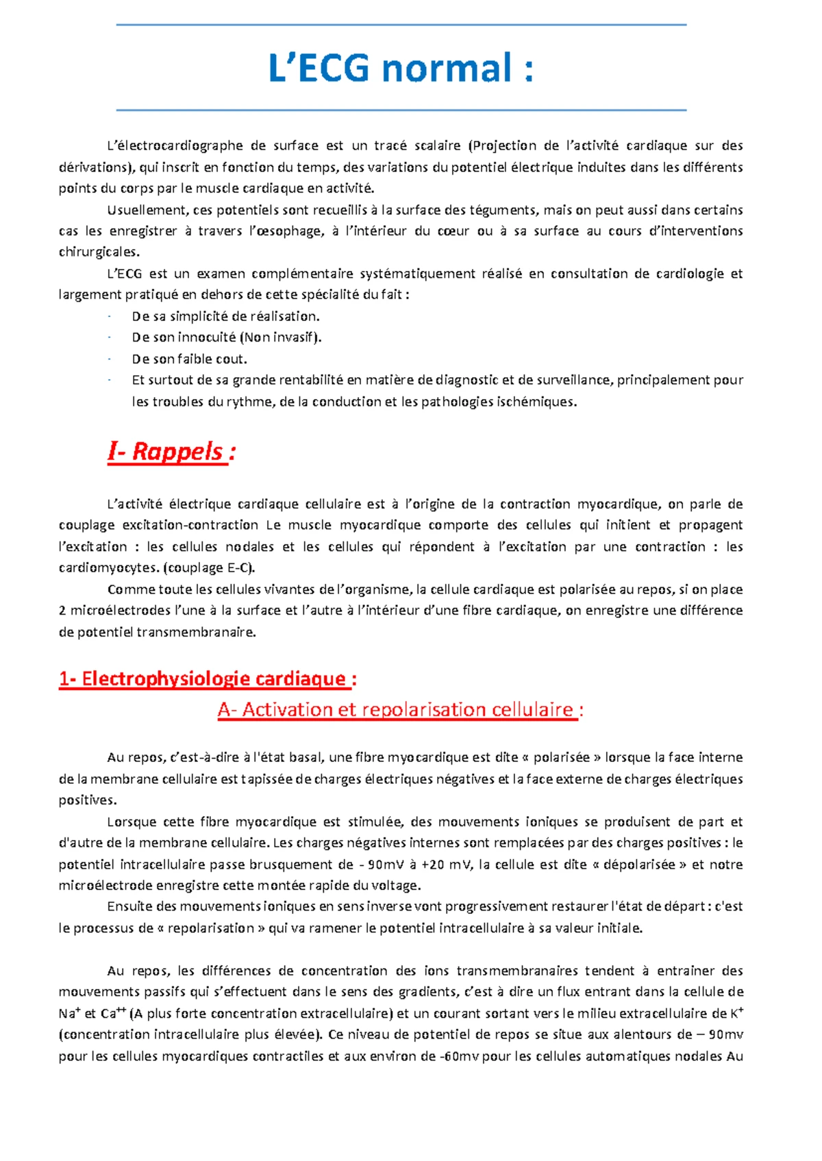 Notes DE Cours detaillées Rétrécissement mitral - Rétrécissement mitral ...
