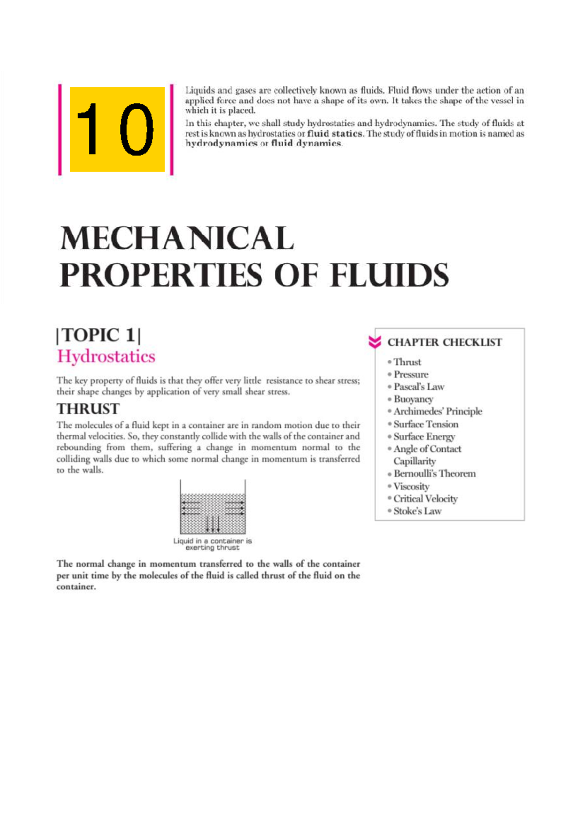Fluid Mechanics - Chapter 11: Hydrostatics and Hydrodynamics Overview ...