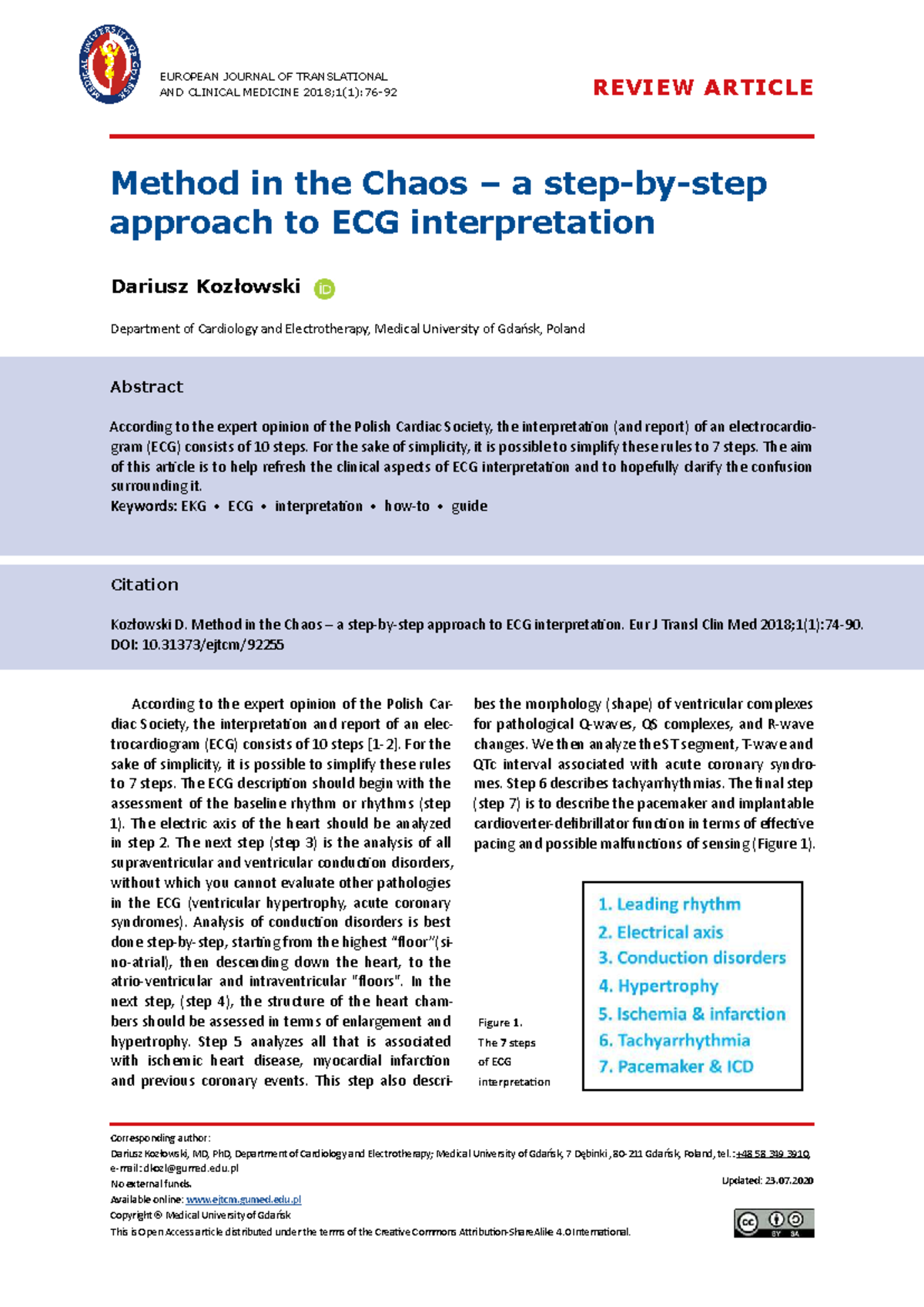 ECG Interpretation Guide: A Step-by-Step Approach (ICAL U N ED O F G DA ...