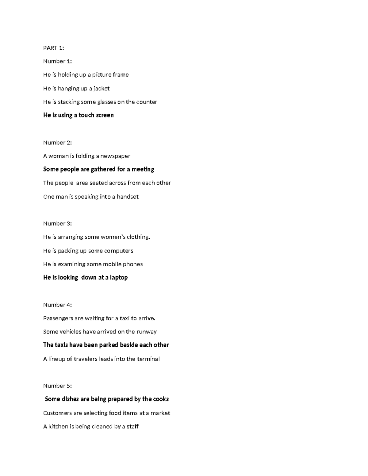 TEST 4 - Listening Comprehension Practice Questions - Studocu