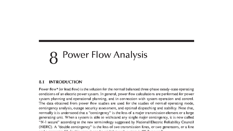 Power Flow Analysis Lecture Notes (Course Code: 05032025) - Studocu