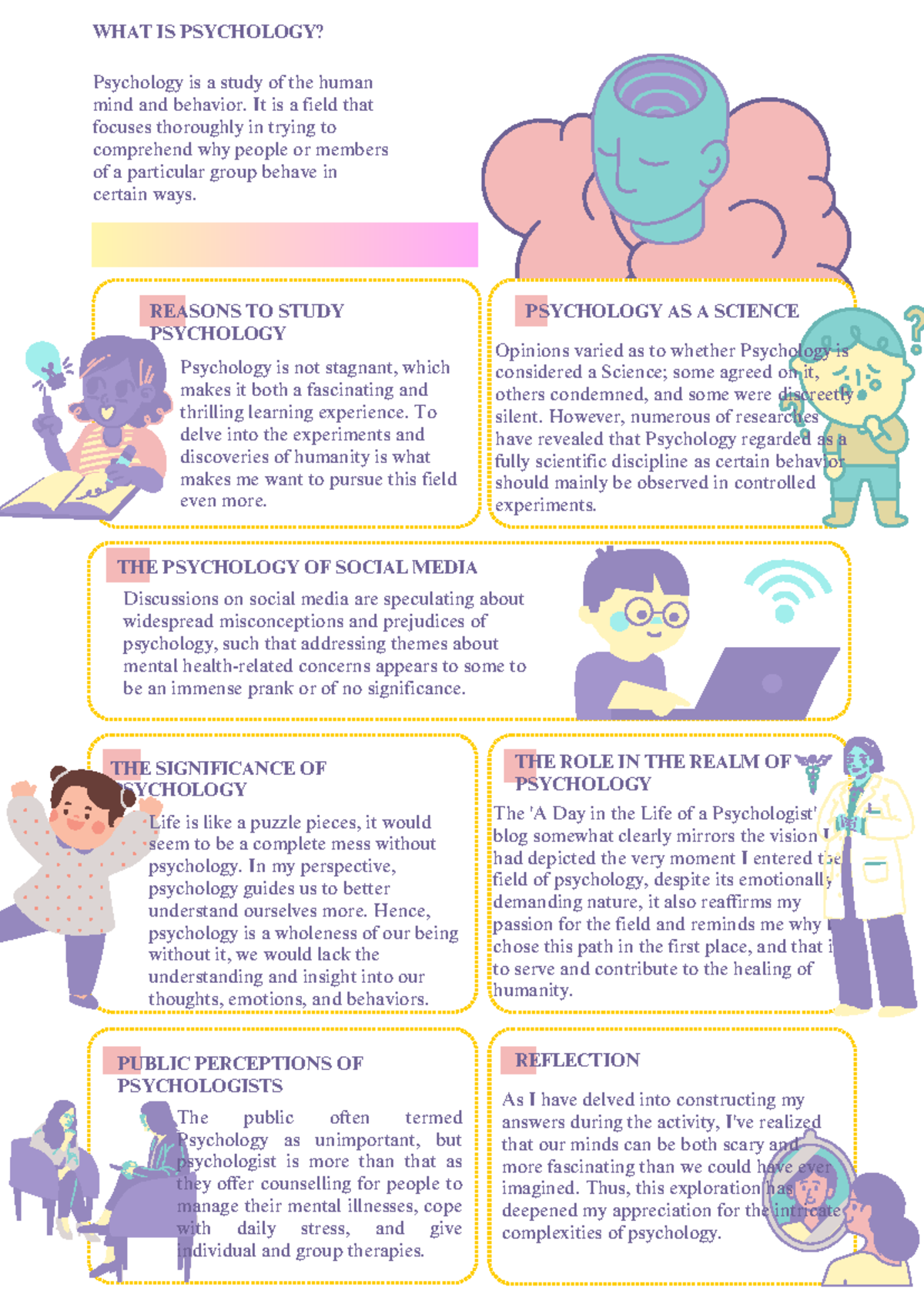 WHAT IS Psychology - WHAT IS PSYCHOLOGY? Psychology is a study of the ...