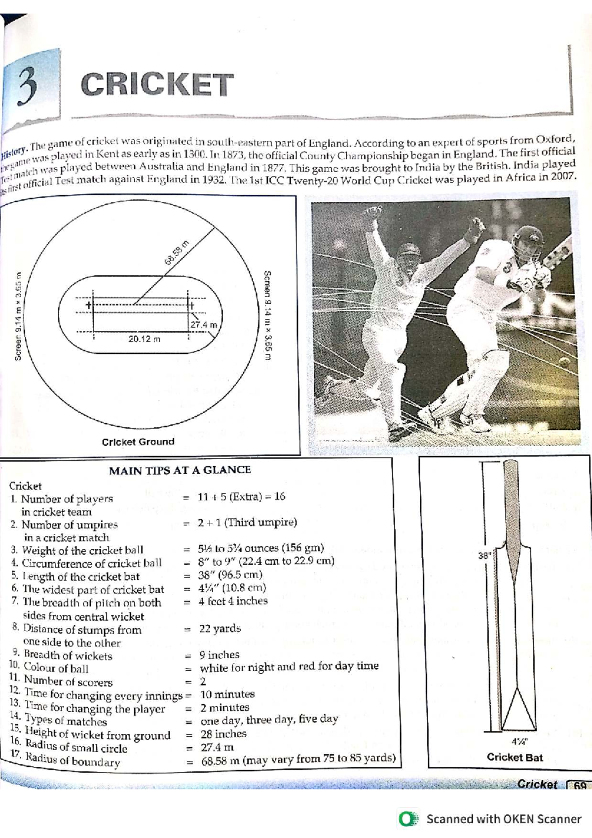 Cricket Fundamentals and History: An Overview of the Game - Studocu