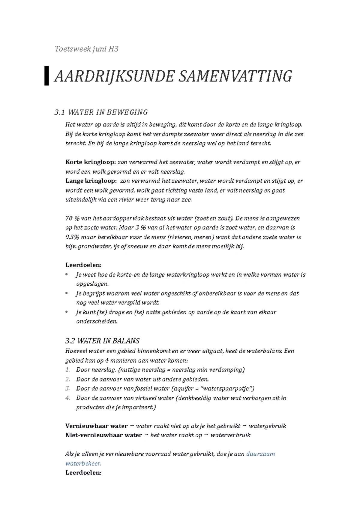 Aardrijkskunde Hoofdstuk 2: Inzichten over Laagland en Hooggebergte - Studeersnel