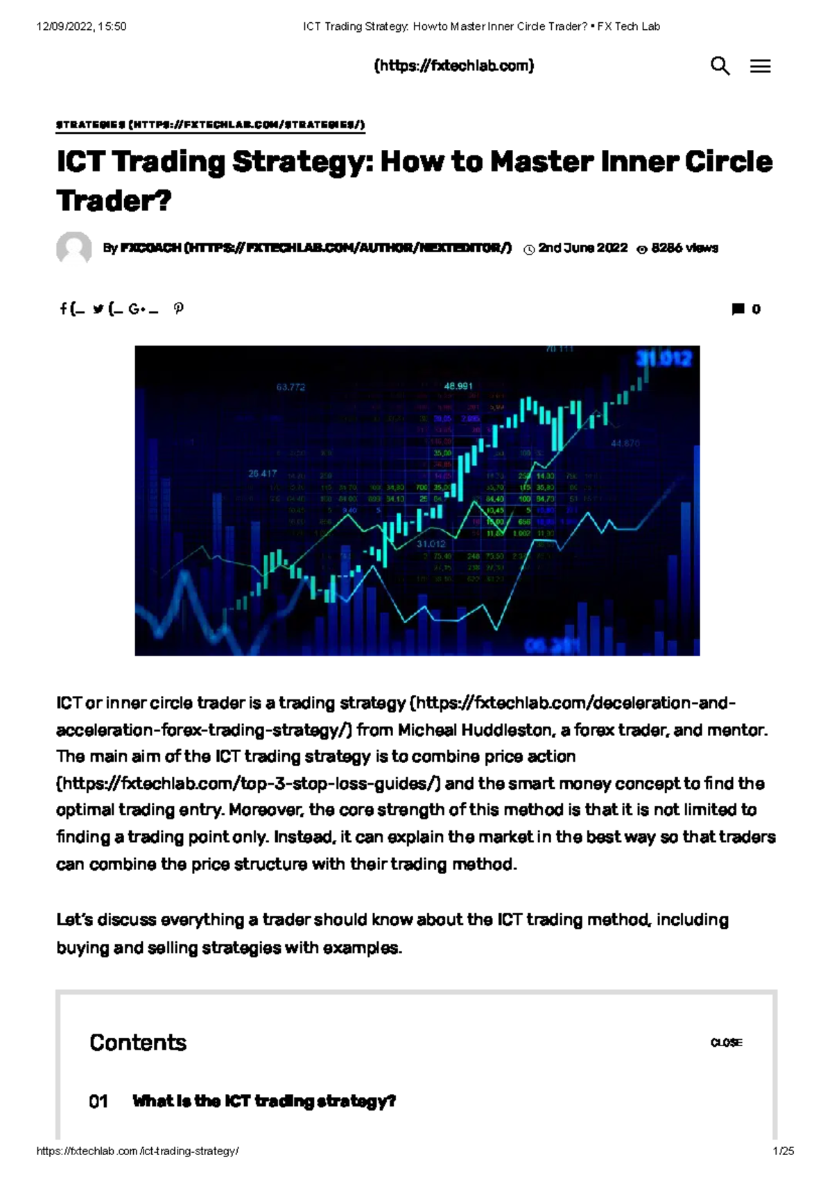 ICT Trading Strategy How to Master Inner Circle Trader • FX Tech Lab ...